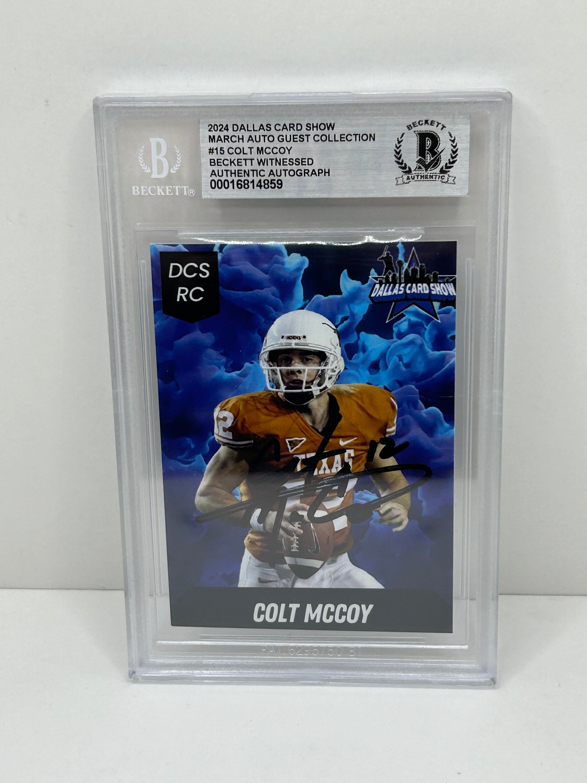 Colt McCoy Autographed Memorabilia | Signed Photo, Jersey, Collectibles ...
