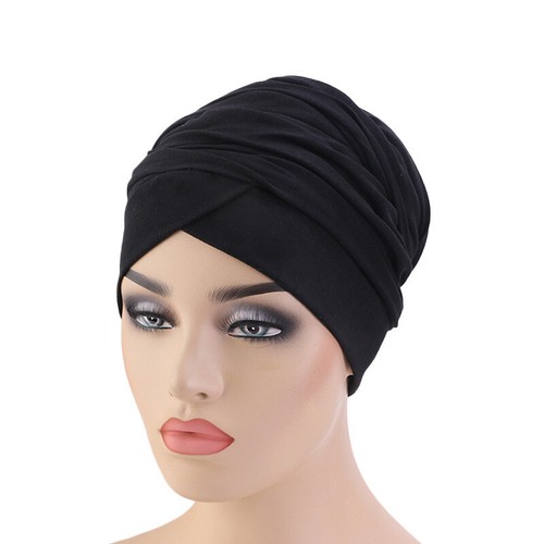Women Muslim Headscarf Turban Hijab Hat Long Tail Head Wrap Cover Cap ...