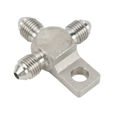 Stainless Steel 3-Way 3AN AN3 Male Brake Clutch Hose Line Fittings ...