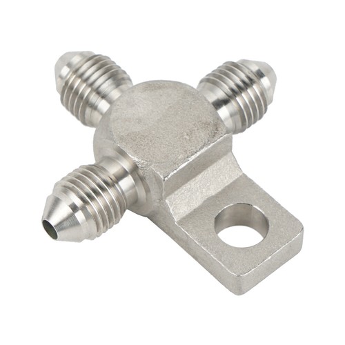 Stainless Steel 3-Way 3AN AN3 Male Brake Clutch Hose Line Fittings ...