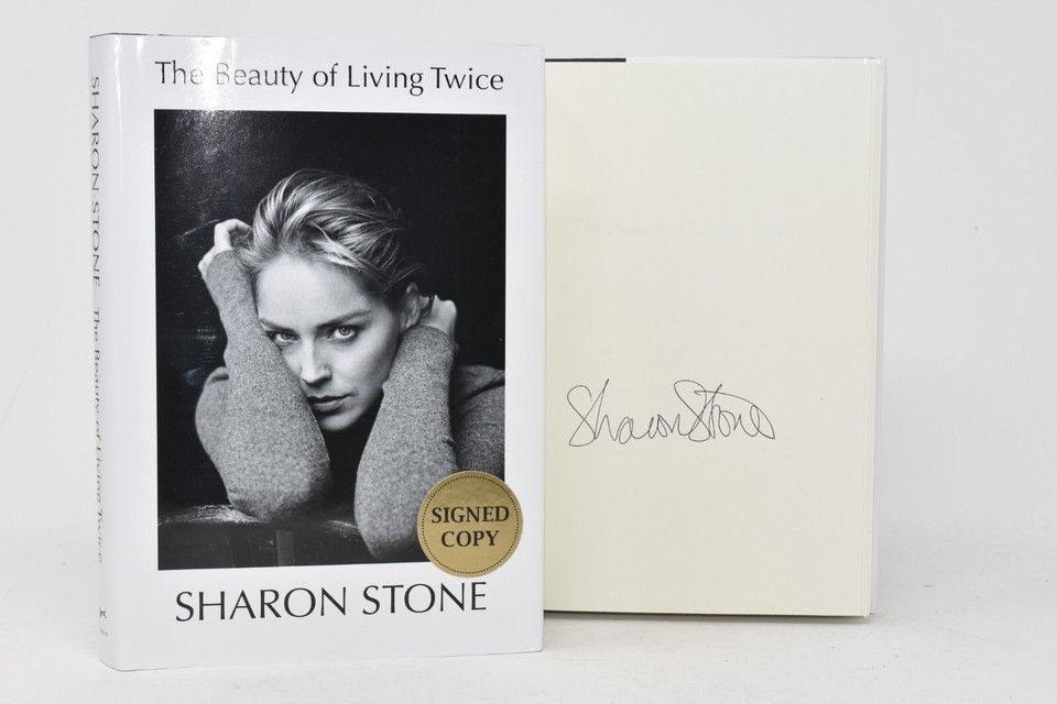 SIGNED 1/1 The Beauty of Living Twice AUTOGRAPHED Sharon Stone | eBay
