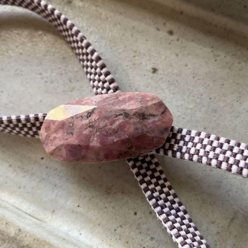 Rhodonite Obidome Multi-Faceted Cut With Three-Way String | eBay Australia