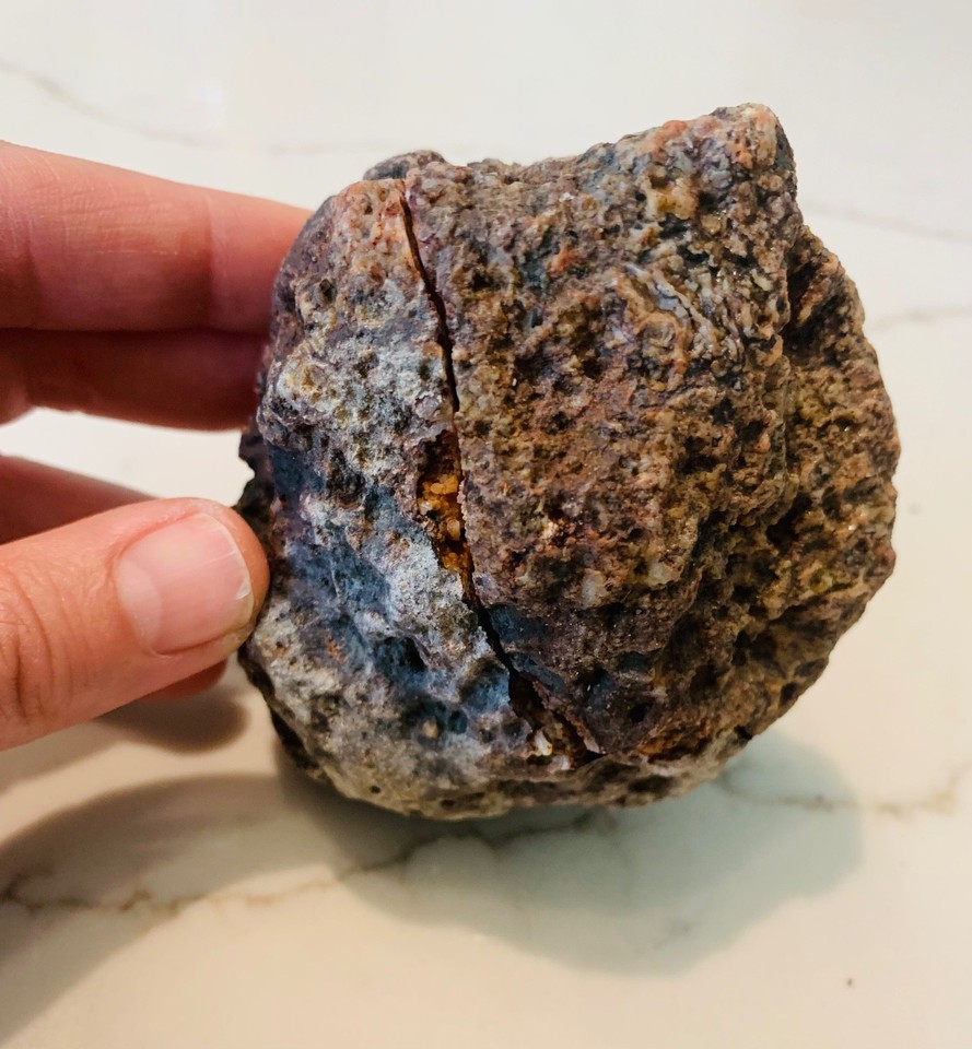 3 Inch Iron Red Geode Nodule Natural Kentucky Crystal Quartz Lapidary ...