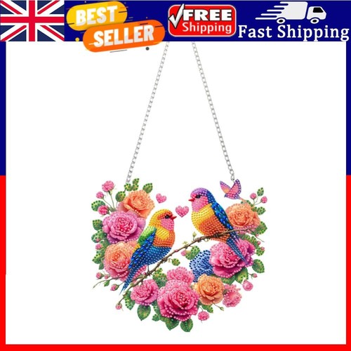 New Acrylic 2D Flat DIY Flower Bird Diamond Painting Set Hanging ...