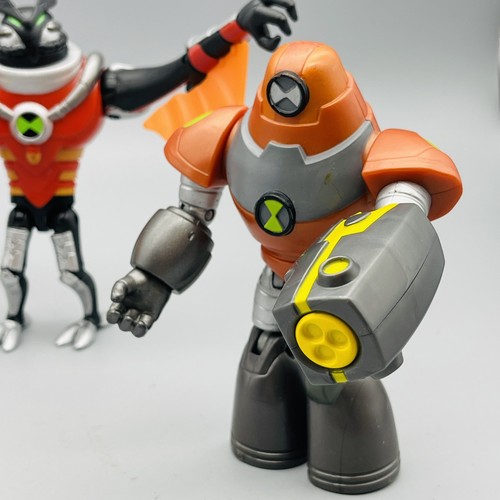 Ben10 Action figures lot Of 3 Overflow Omni Naut Heatblast Omni Kix ...