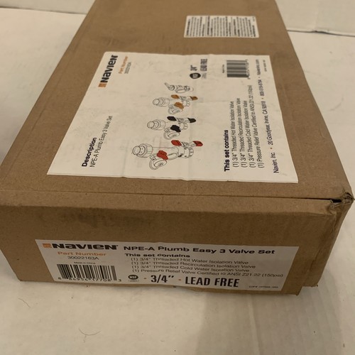 Navien 30022163A 3/4" Plumb Easy Isolation 3-Valve Kit For Npe-A | eBay