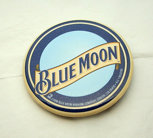 2 Vintage Blue Moon Brewing Company Ale Beer Large Pin Button New NOS ...