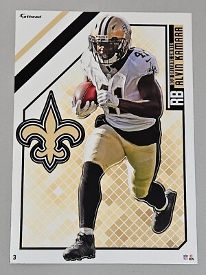 ALVIN KAMARA FATHEAD TRADEABLES NEW ORLEANS SAINTS LOGO DECAL STICKER ...