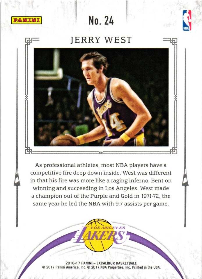 2016-17 Panini Excalibur Jousting #24 Jerry West/Jousting | eBay