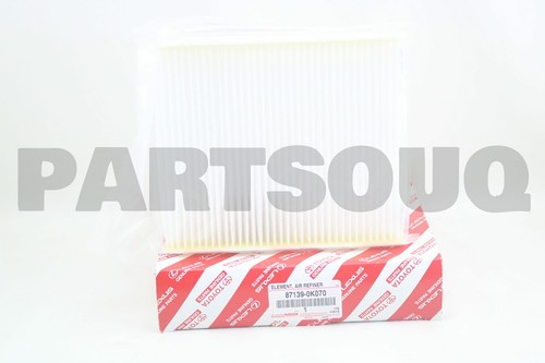 871390K070 Genuine Toyota ELEMENT AIR REFINER 87139-0K070 | eBay