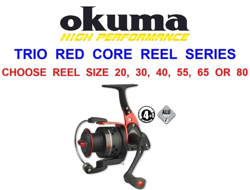OKUMA TRIO RED CORE REEL FOR SEA PIKE PREDATOR LURE SPINNING BASS ROD ...