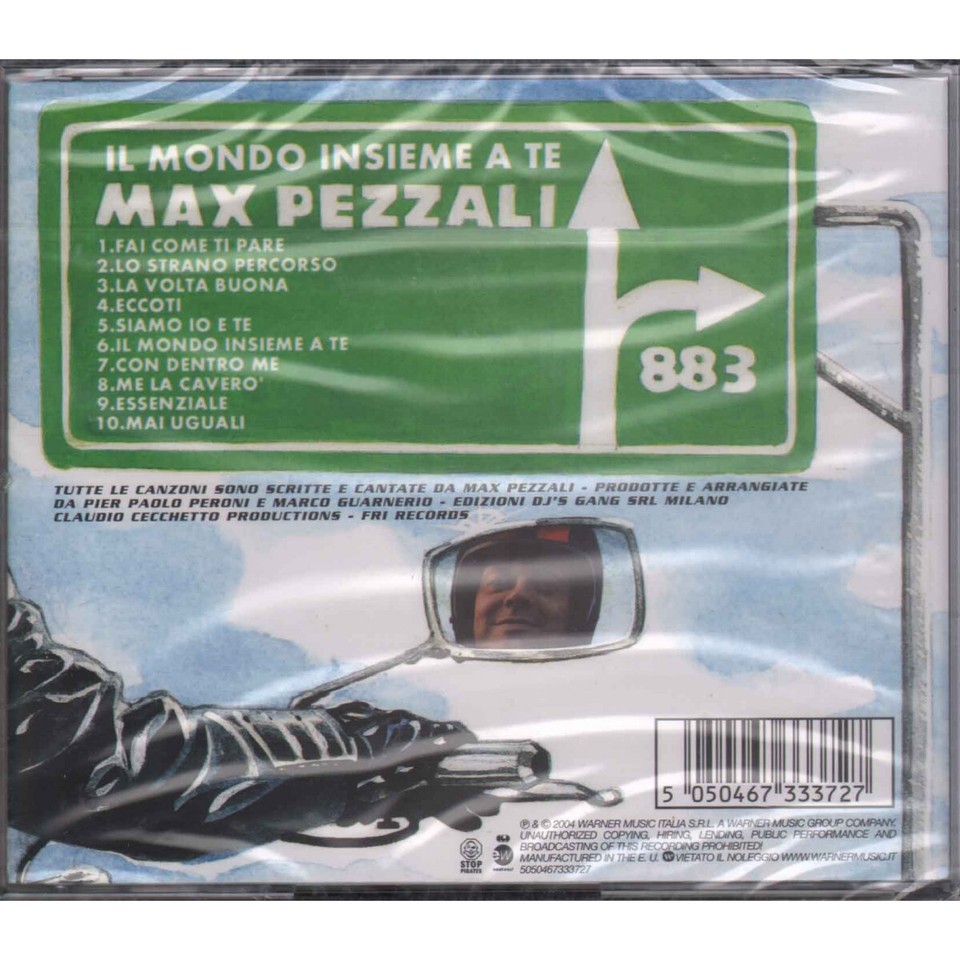 883 Max Pezzali CD Il Mondo Insieme a Te / Cgd 5050467333727 Sealed | eBay