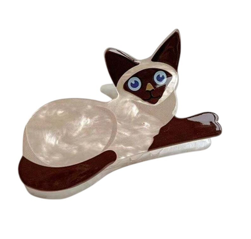 NEW Beautiful Siamese Cat Hair Claw Hair Clip Hair Accessories Kitty ...