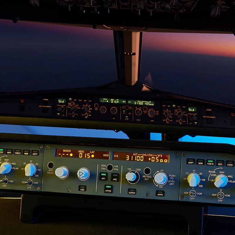 Simulator A320 FCU Flight Control Panel Flight Control Unit for XP12 ...