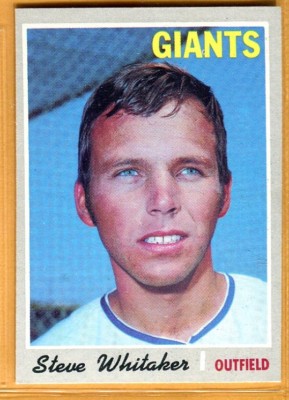 Baseball Card 1970 Topps San Francisco Giants Steve Whitaker # 496 EXMT ...