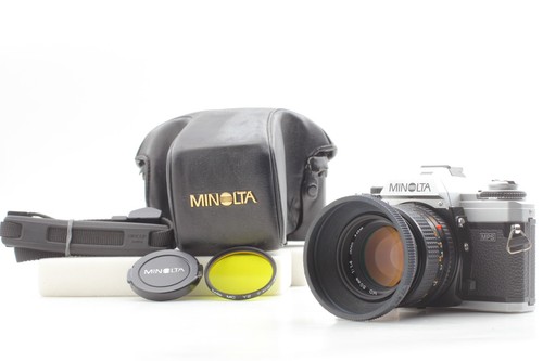 Silver! 【Almost MINT Case】 Minolta X-700 SLR Camera New MD 50mm F1.4 ...