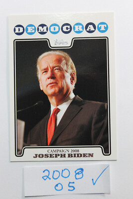 Joe Biden 2008 Topps CARD DEMOCRAT Campaign #C08-JB Quality CENTERED ...