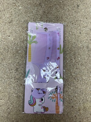 Girls Kids Cute Hair Comb Set, Portable Anti-Static Plastic-Purple ...