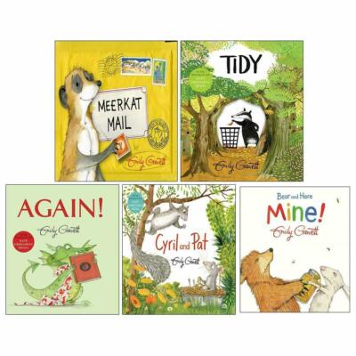 Emily Gravett 5 Books Collection Set Meerkat Mail, Again, Cyril ...
