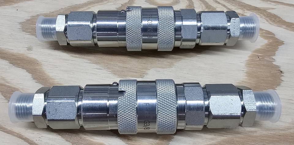 3/8 - DIN 10L - Flat Face Quick Connect SET Mini Excavator AGT Chinese ...