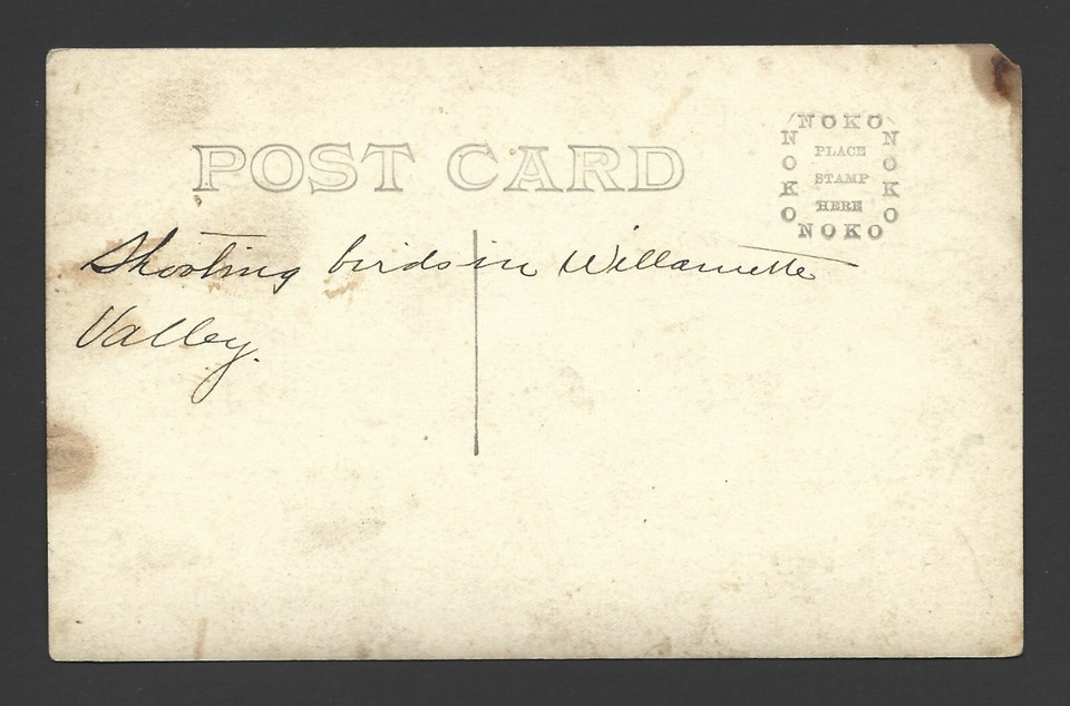 Birds Pheasant Duck The Willamette Valley Oregon NOKO 1907-1929 RPPC ...