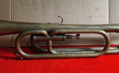 VINTAGE Ludwig BRASS SINGLE VALVE TRUMPET / BUGLE WITH MOUTHPIECE | eBay