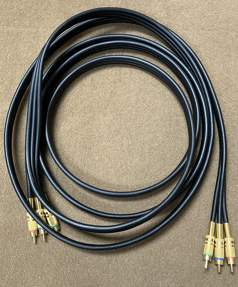 Premium Gold Tipped 3 RCA Stereo Cable 12' long Male to Male | eBay