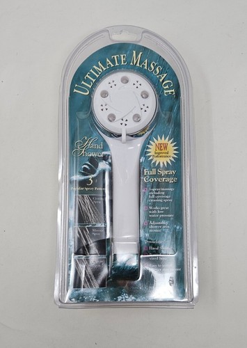 Ultimate Massage Hand Shower Full Spray Coverage 3 Spray Patterns | eBay