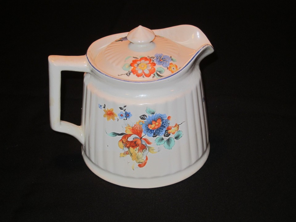 Bake rite Pot Wellsville, Ohio USA floral gold rim | eBay