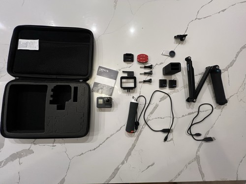 GoPro HERO5 Black 4K HD Camera Bundle with Case, Mounts, Batteries, and ...
