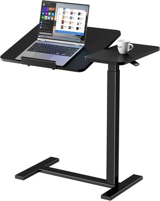 Sweetcrispy Small Standing Desk Rolling Table Adjustable Height, Laptop ...
