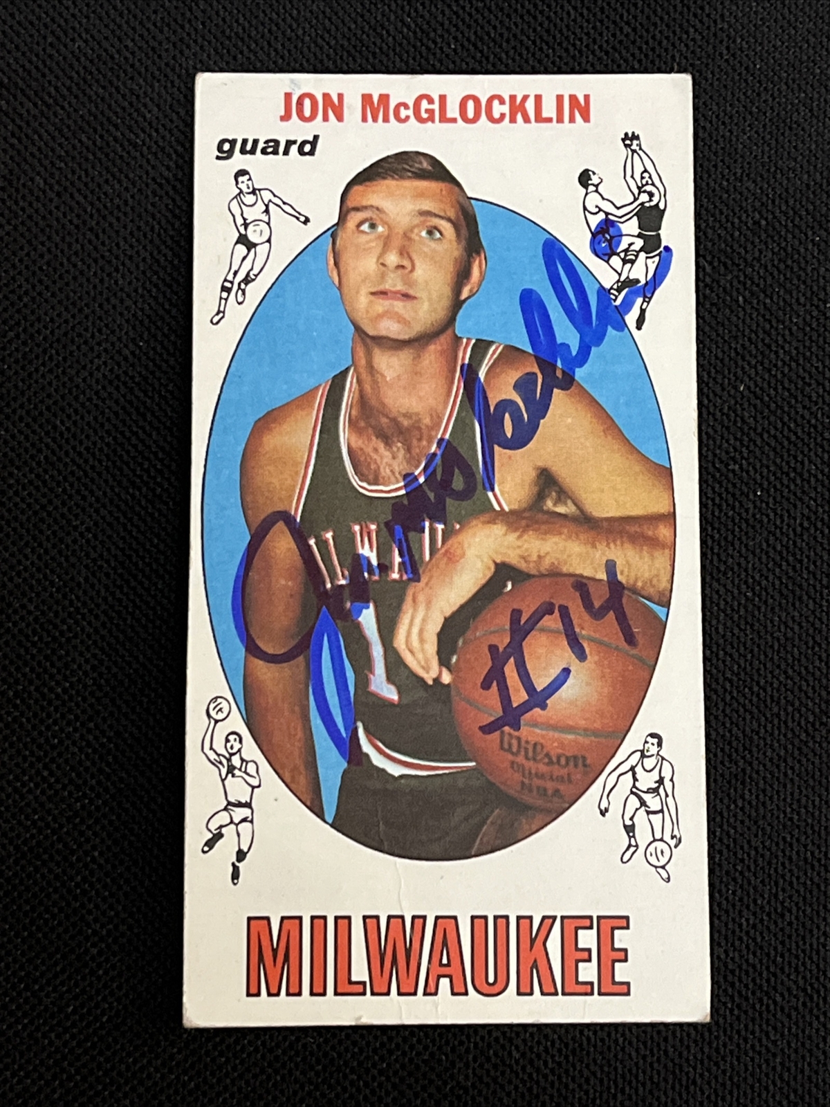 JON McGLOCKLIN 1969-70 TOPPS ROOKIE SIGNED AUTOGRAPHED CARD #14 ...