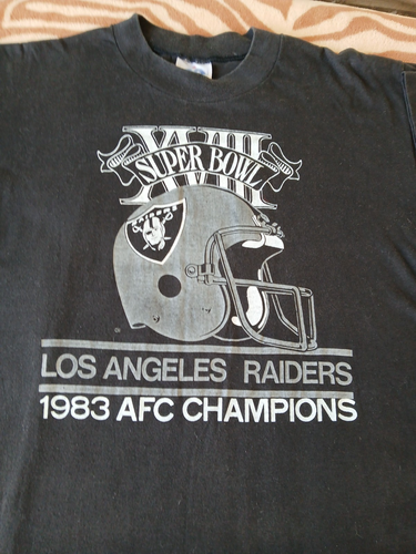 LOS ANGELES RAIDERS 1983 AFC CHAMPIONS SUPERBOWL XV111 M.TAG LARGE | eBay