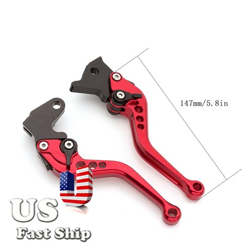 CNC Short Clutch Brake Lever Handlebar Grips For CB919 2002-2007 NC700 ...