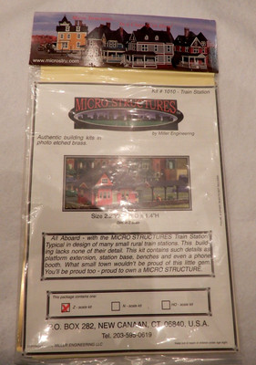 Miller Engineering Z Scale Train Station Kit | eBay