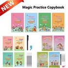 11Pcs Magic Practice Copybook Number Book Reusable Pen Set Writing ...