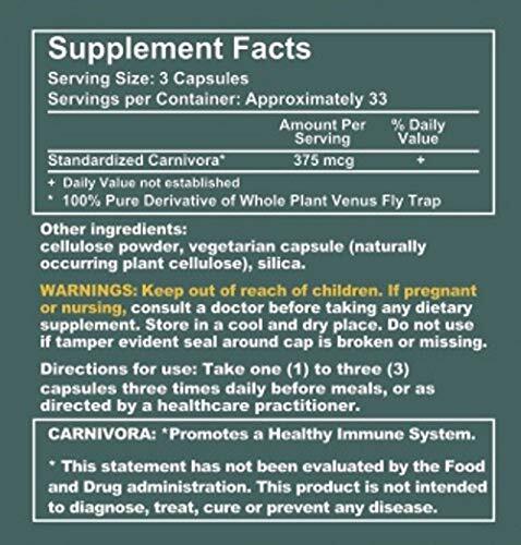 Carnivora Vegi-Caps - Gluten Free, Vegan Friendly Capsules to Reduce ...