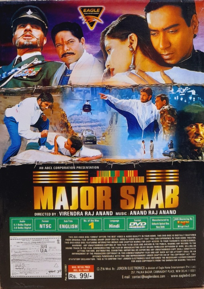 Major Saab - Amitabh Bachchan, Ajay Devgn, Sonali - Bollywood Hindi ...