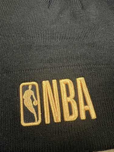NBA (GOLD) ) NATIONAL BASKETBALL ASSOCIATION * Cuffed KNIT BEANIE ...