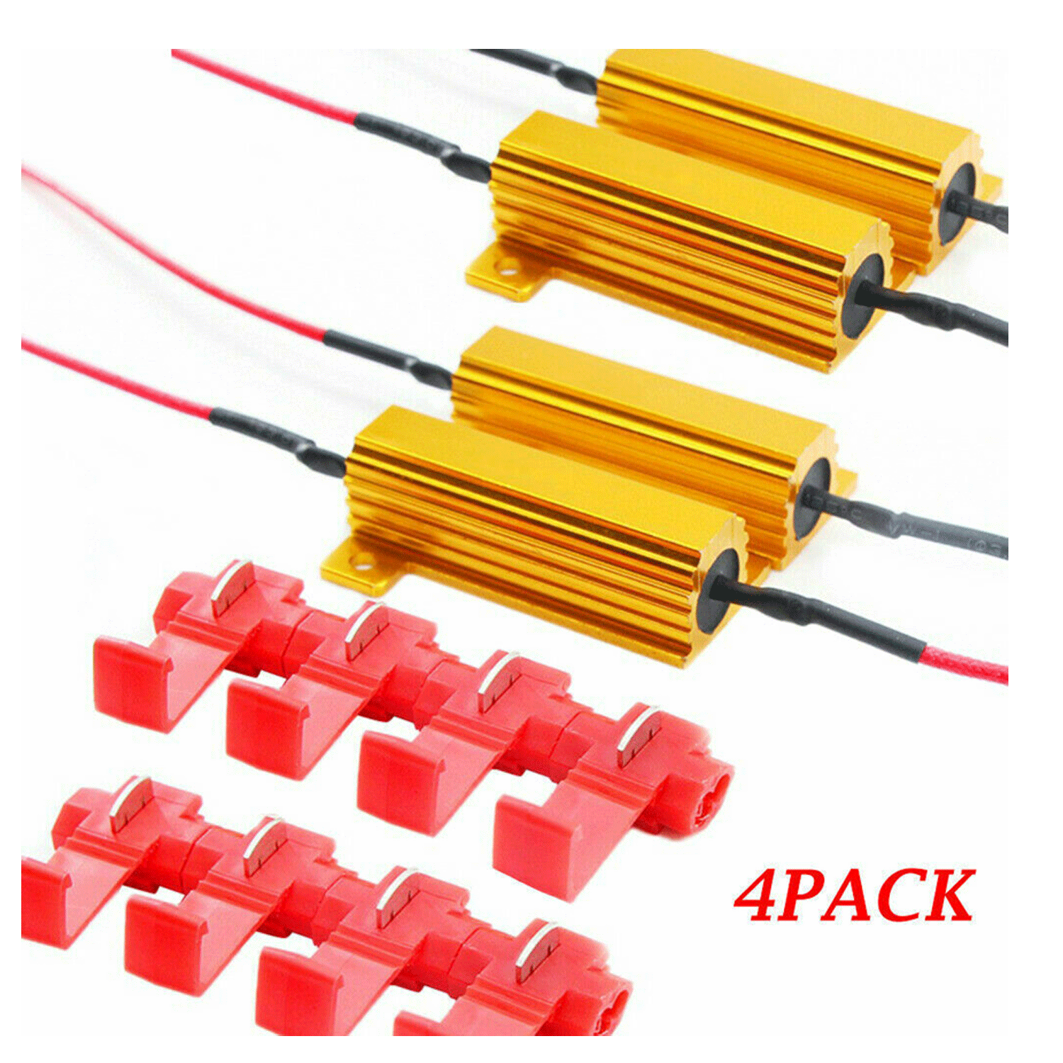 2-10 Load Resistor 50W 6RJ 6ohm LED Decoder FIX Hyper Flash Turn Signal ...