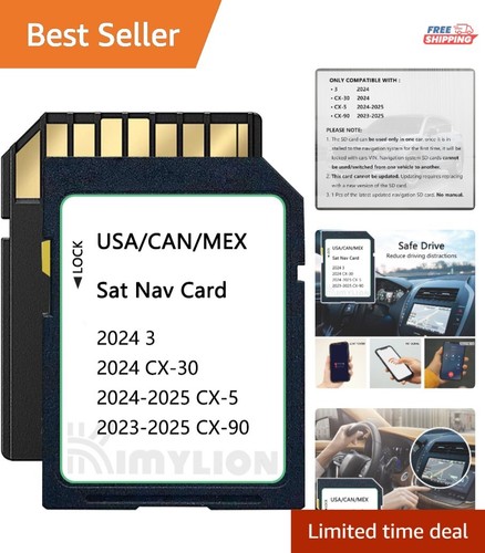 GPS Maps SD Card for 2024 CX-30/CX-5 & 2023-2025 CX-90 - 1000 Read ...