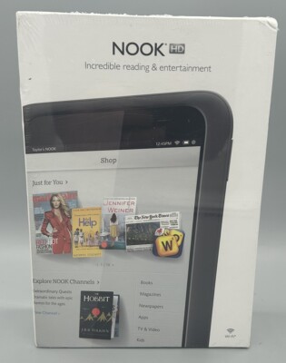 Barnes & Noble Nook HD (BNTV400) 16GB Wi-Fi 7in eBook Reader - Sealed ...