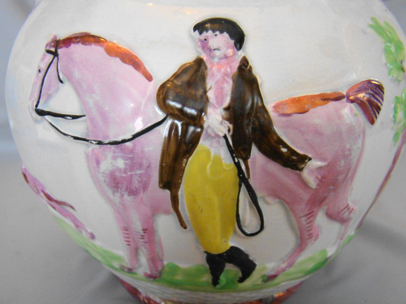 Staffordshire Lustreware Pink Lustre Pearlware Hunt Jug Pitcher c1800 ...