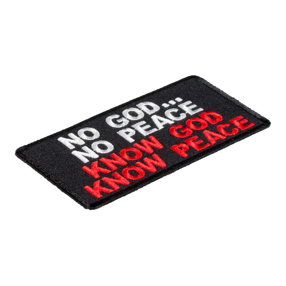 Know God Know Peace Patch, Religious Patches | eBay