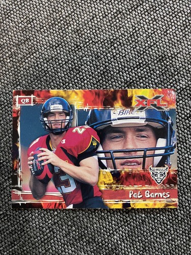2001 Topps XFL NFL Pat Barnes PROMO Card RARE P6 San Francisco Demons ...