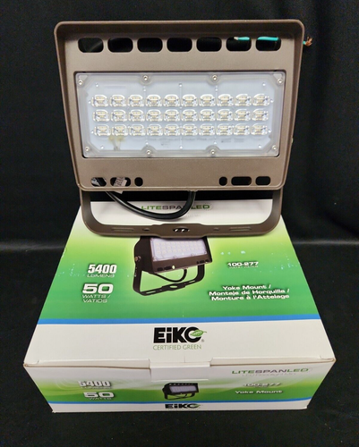 Eiko LED Floodlight Mini FLJ-5C-50K-Y-U 50W 5400 Lumens 100-277 V ...