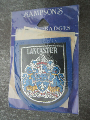 Lancaster (Blue Backing) Woven Cloth Patch Badge (L15S) | eBay UK