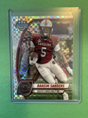 2024 Bowman University Chrome - Raheim Sanders #148 X-Fractor (RC) | eBay