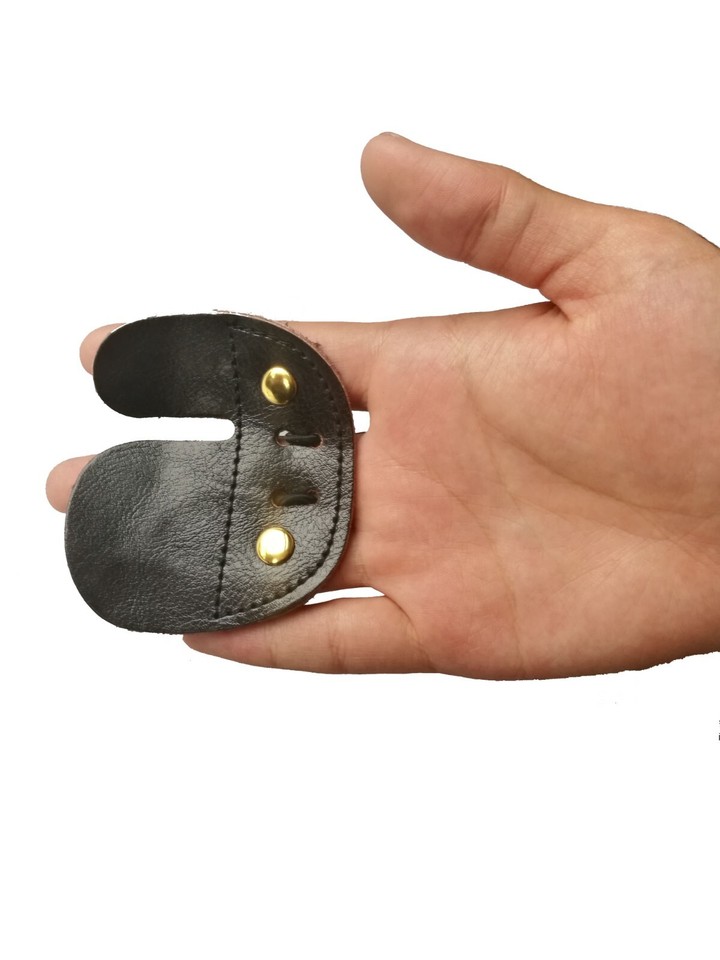 Cow Leather Archery Finger Tab Long Bow Hand Protector for Right Hand ...