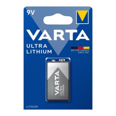 VARTA 9V Ultra Lithium Powerful Battery - CR-V9 PP3 LR22 L522 CRV9 ...